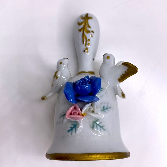 Enesco | Accents | Vintage Enesco Sculpted Dove Flower Bell Featuring ...